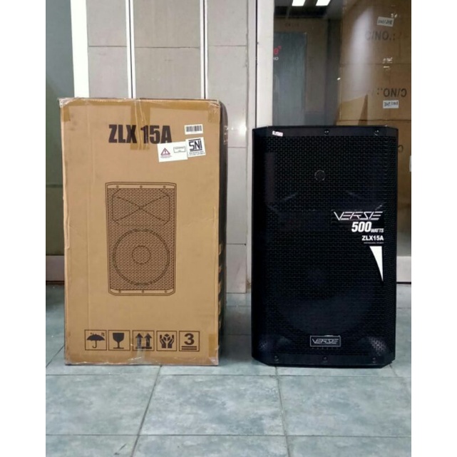 Jual Speaker Aktif 15"inch Verse ZLX-15A 500watt Original - USB+SD Card+Bluetooth -- 1 Set/2 ...