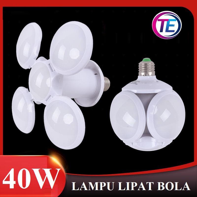 Jual Lampu Lipat Bohlam LED / Lampu Model Bola / Lampu Lipat Bola 40W SUPER TERANG | Shopee ...