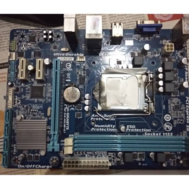 Jual Motherboard Gigabyte h61 socket 1155 | Shopee Indonesia