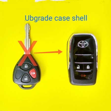 Jual Casing Kunci remot model lipat innova yaris vios altis fortuner ...