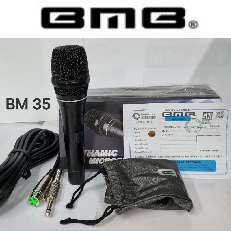 Jual Mic BMB BM 35 Original Microphone Dynamic Professional Karaoke ...