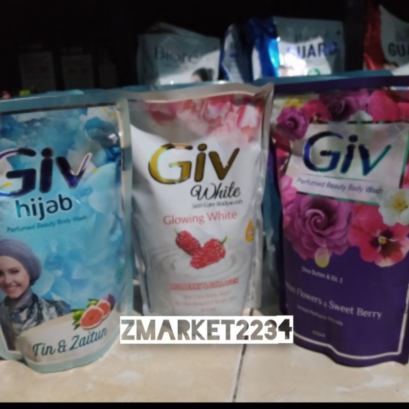 Jual GIV BODY WASH sabun mandi cair Hijab / Passion Flower / Mulberry ...
