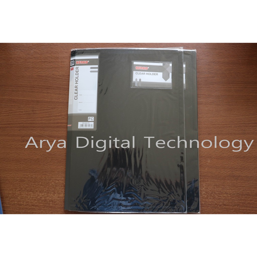 Jual Map Clear Holder Hitam Folio Kenko Plastik isi 20 Sheet CH 920 FC ...
