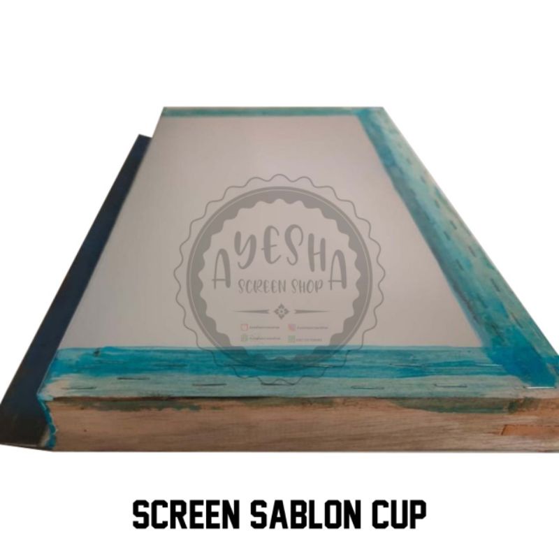 Jual SCREEN SABLON KHUSUS UNTUK SABLON CUP UKURAN | Shopee Indonesia