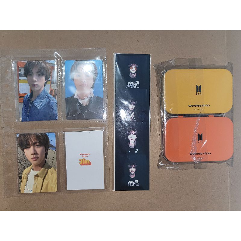 Jual Photocard BTS Butter Jin Set Weverse Pout Photostrip Message Card ...