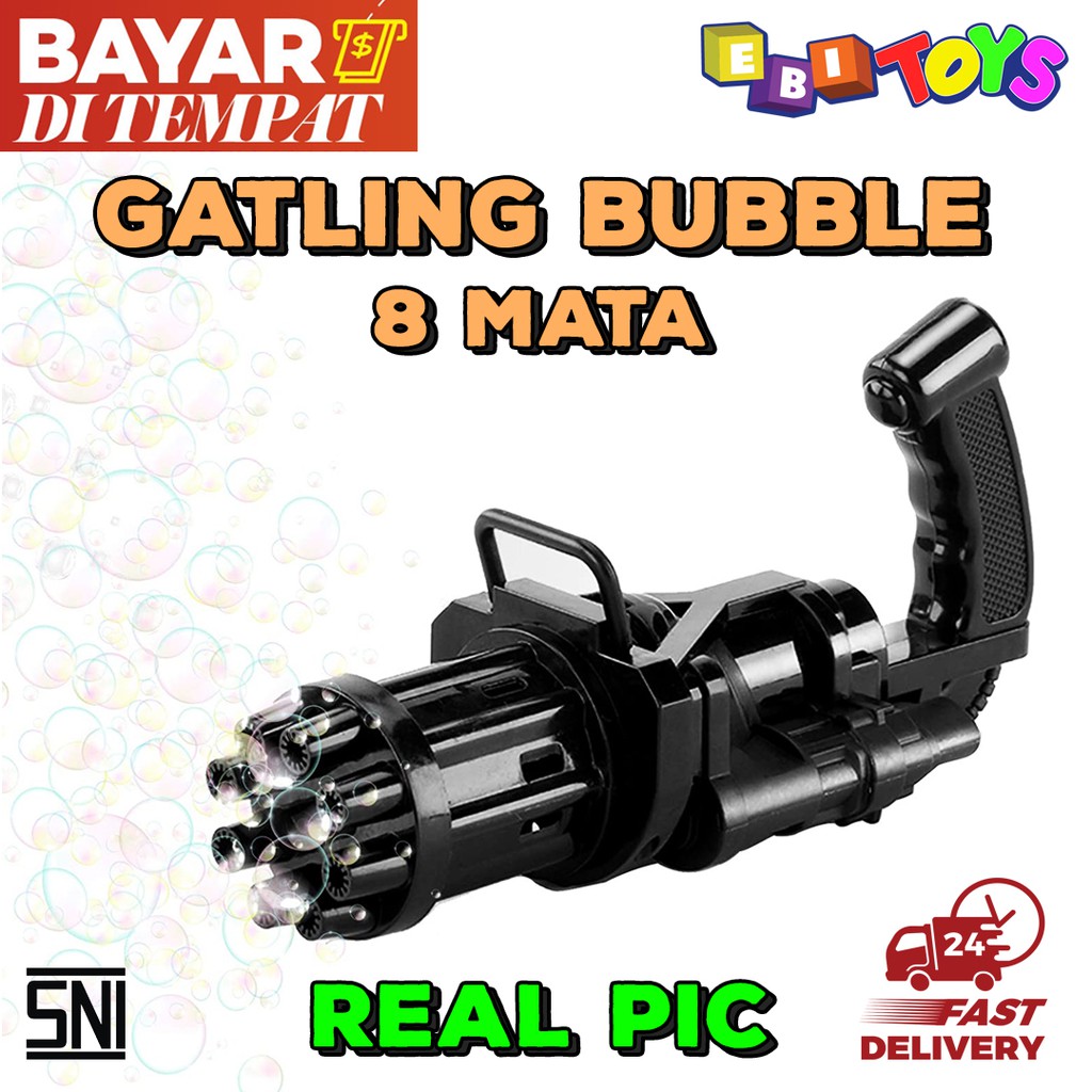Jual Gatling Bubble Gun Pistol Gatling Bubble Gun Toys Gatling Bubble ...