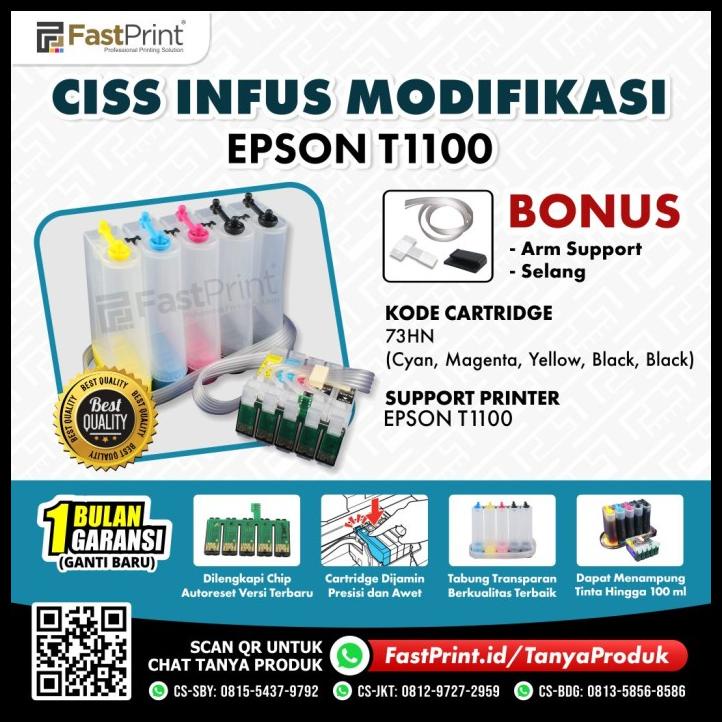 Jual Fast Print Ciss Infus Modifikasi Epson T1100 Kosongan | Shopee ...
