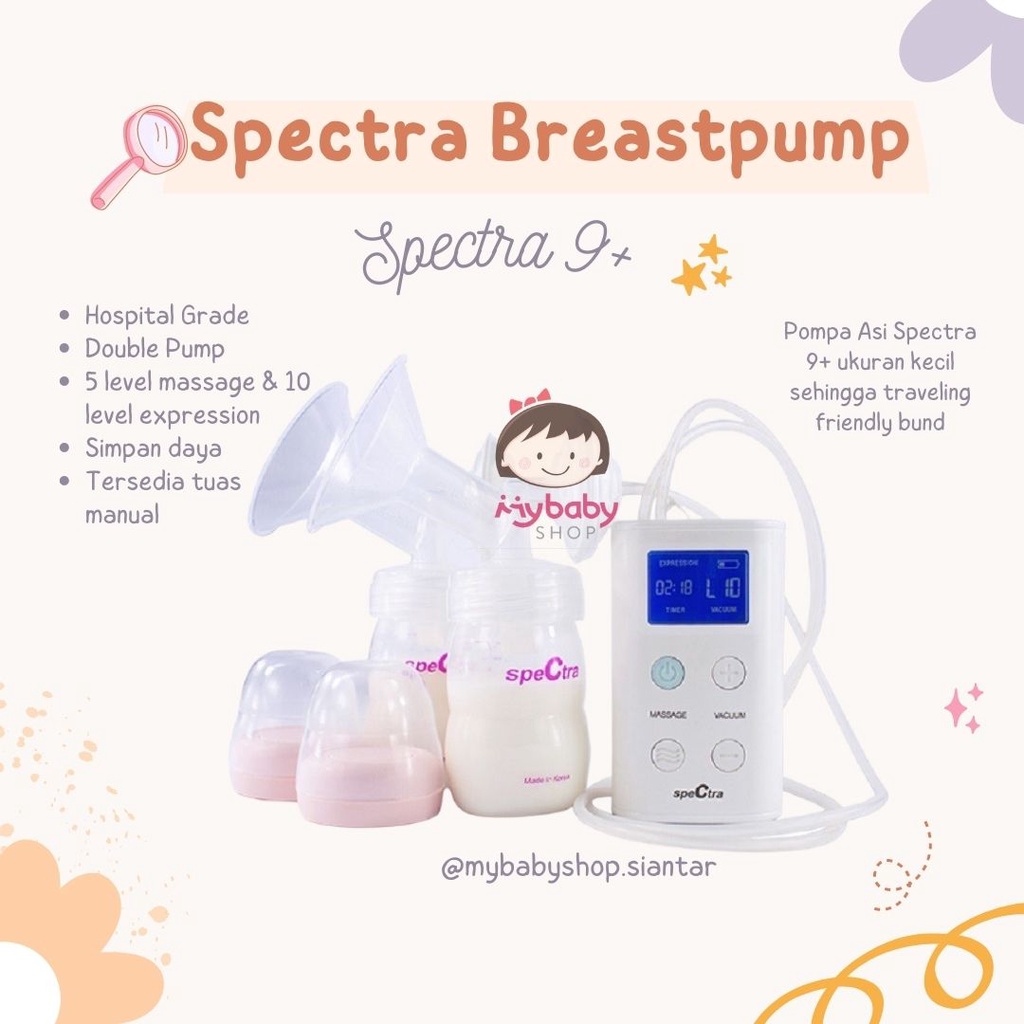 Jual Spectra 9+ New Motor Hospital Grade / Pompa Asi Spectra 9 Plus ...
