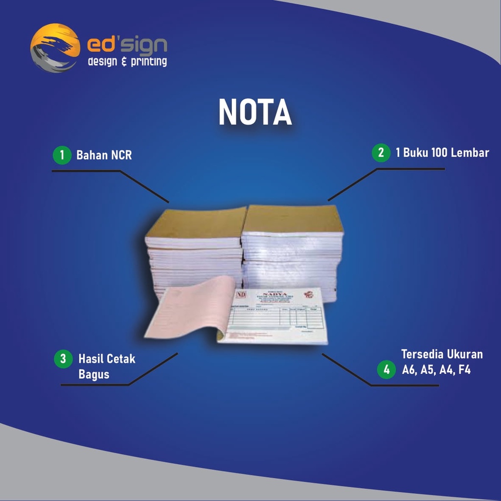 Jual NOTA ORDERAN CUSTOM | Shopee Indonesia