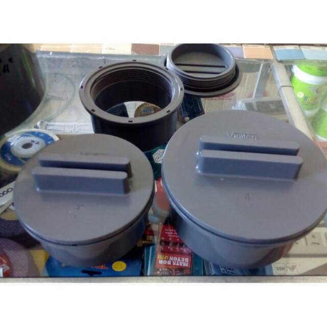 Jual clean out co cleanout tutup dop pipa drat 3" 4" septiktank ...