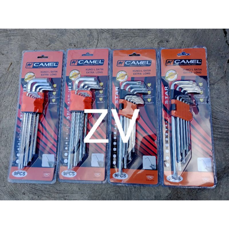 Jual Kunci L Bintang - Hexagonal - Kombinasi "Camel" Extra Long ...