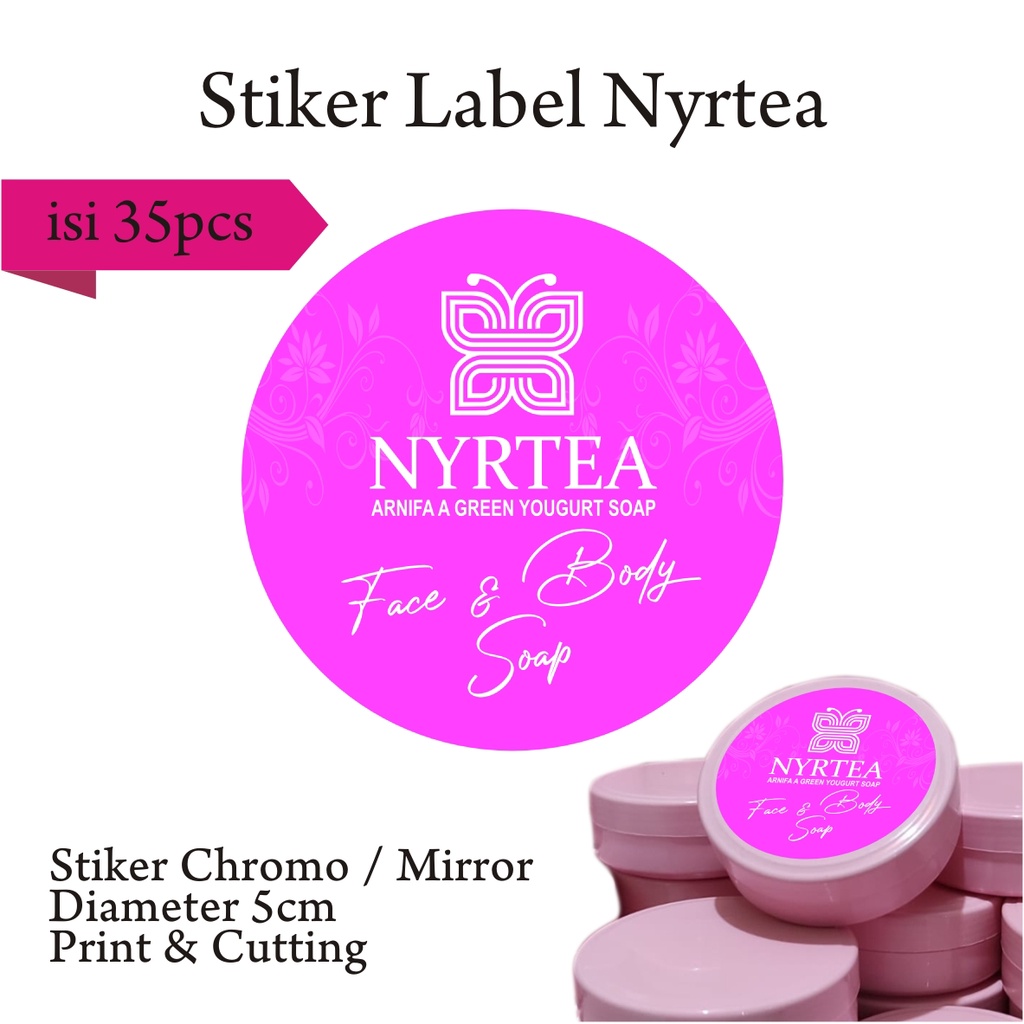 Jual Stiker Label Nyrtea Cutting Bentuk desain 2 | Shopee Indonesia