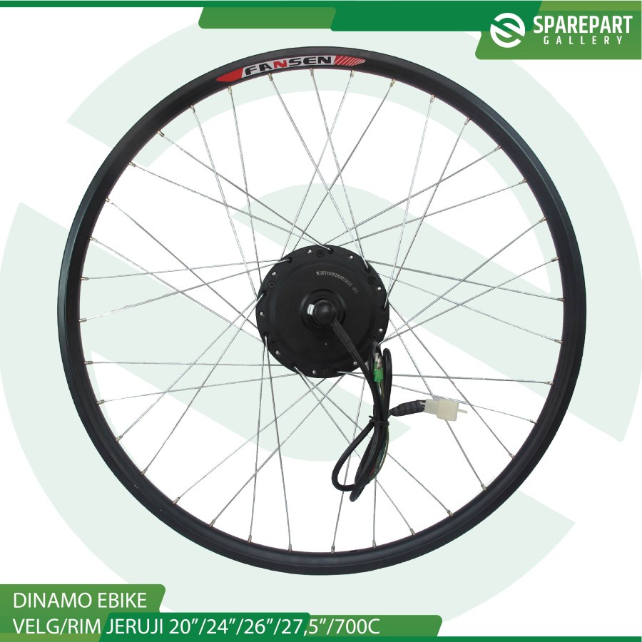 Jual Ebike Kit sepeda listrik dinamo bldc roda belakang 36v350w dan ...