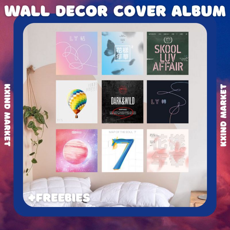 Jual Wall decor cover album BTS / walldecor BTS / pajangan dinding BTS ...