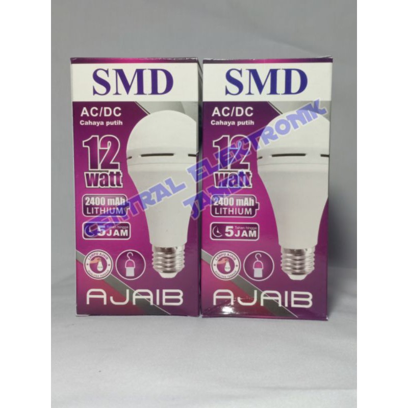 Jual LAMPU LED EMERGENCY SMD 12 WATT AC/DC / LAMPU AJAIB SMD / LAMPU ...