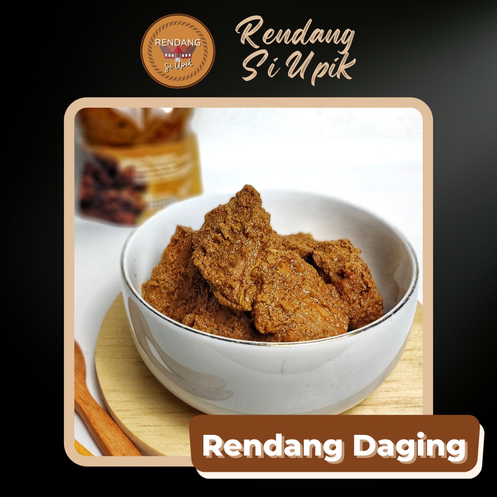 Jual RENDANG DAGING RENDANG SI UPIK ASLI PADANG FROZEN 250 GRAM | Shopee Indonesia