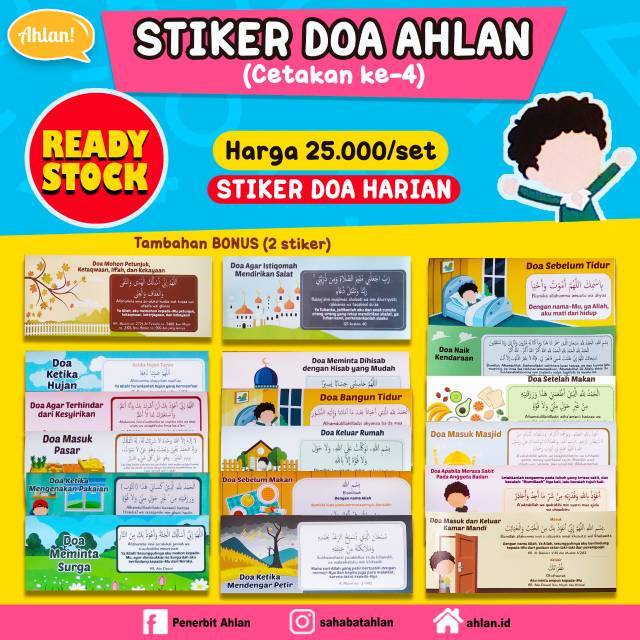 Jual Stiker Doa Anak Muslim - Stiker Doa Sehari Hari | Shopee Indonesia