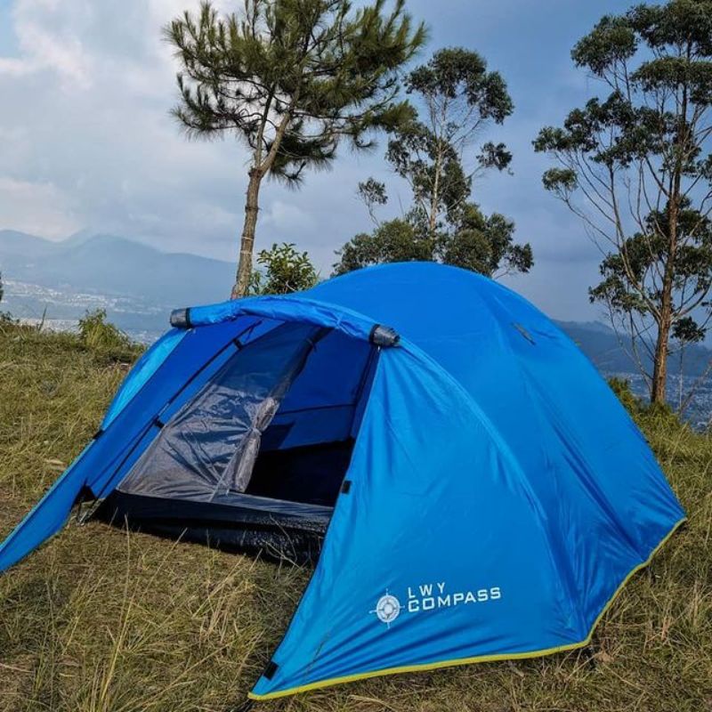 Jual TENDA LWY COMPASS FRAME FIBER KAPASITAS 4-5 ORANG DOUBLE LAYER ...
