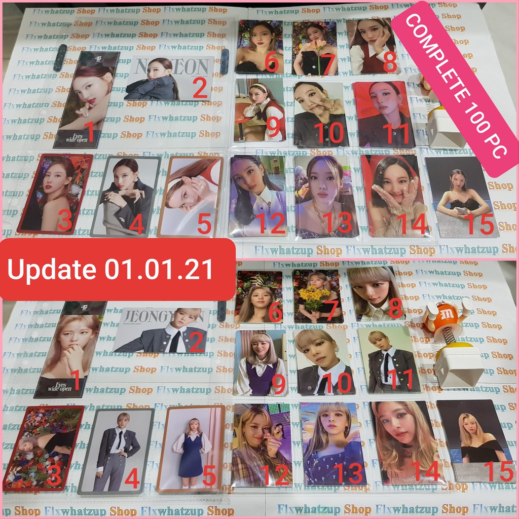 Jual Twice Official EYES WIDE OPEN - Photocards | Shopee Indonesia