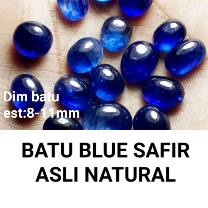 Jual BATU BLUE SAFIR ASLI NATURAL 100% | Shopee Indonesia