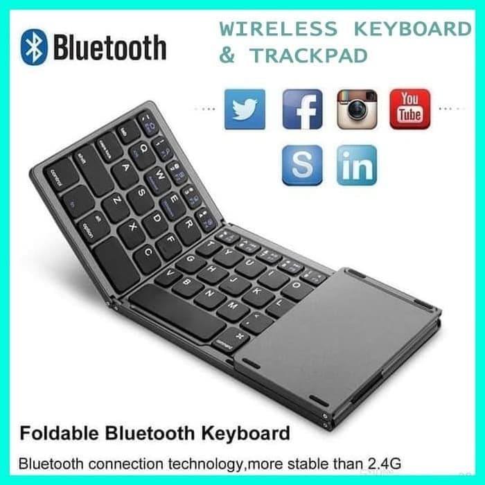 Jual Keyboard Bluetooth Universal Portable Simpel Lipat Kibot Kibord HP ...