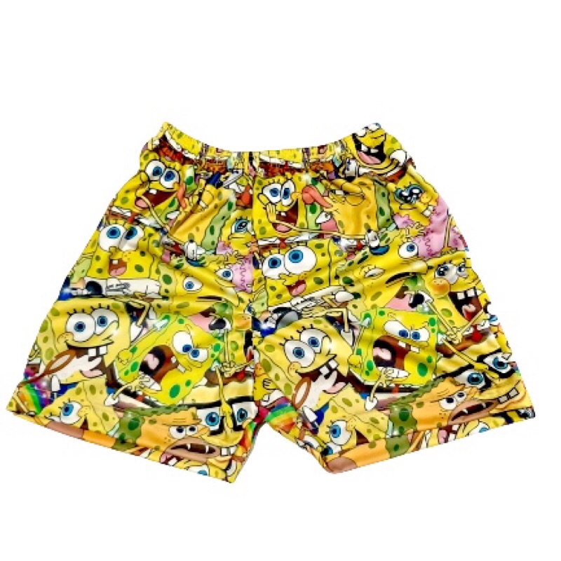 Jual boxer kain kaos motif spongebob full color | Shopee Indonesia