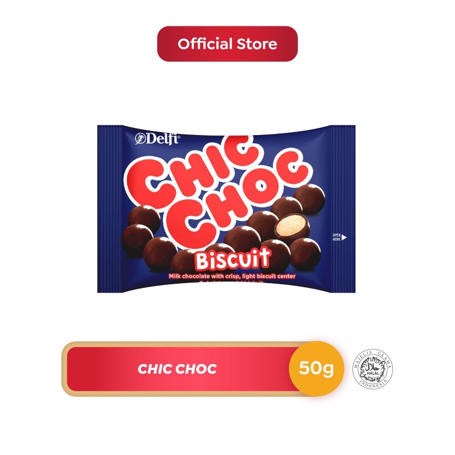 Jual Delfi Chic Choc Biscuit 40gr barcode 8991001502575 | Shopee Indonesia