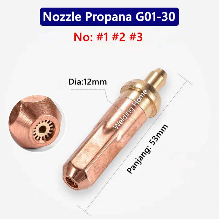 Jual 5PCS Cutting Tip Nozzle G01-30 G01-100 G01-300 Mata Potong Blender Las Acetylene Oksigen ...