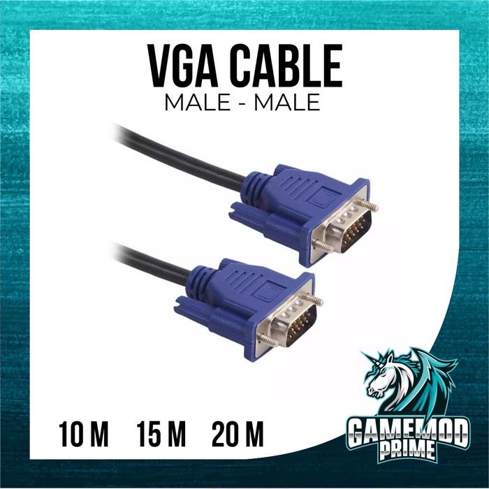 Jual KABEL VGA CABLE Male to Male High Quality MONITOR LCD LED 10, 15 ...