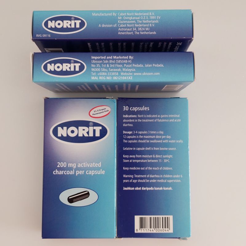 Jual NORIT ACTIVATED CARBON 30 kapsul | Shopee Indonesia