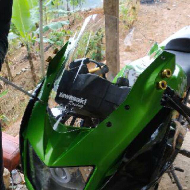 Jual Visor Kawasaki ninja rr new 150 bening windshield Kawasaki ninja ...