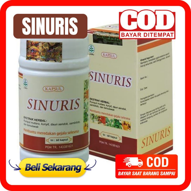 Jual [AGEN RESMI] Kapsul SINUSITIS Griya Herba 60 Obat Herbal SINURIS ...