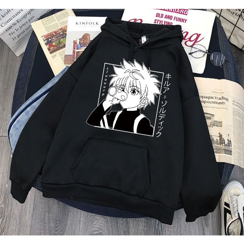 Jual Sweater KILLUA ZOLDYCK HxH Oblong / Hoodie Anime Hunter X Hunter ...