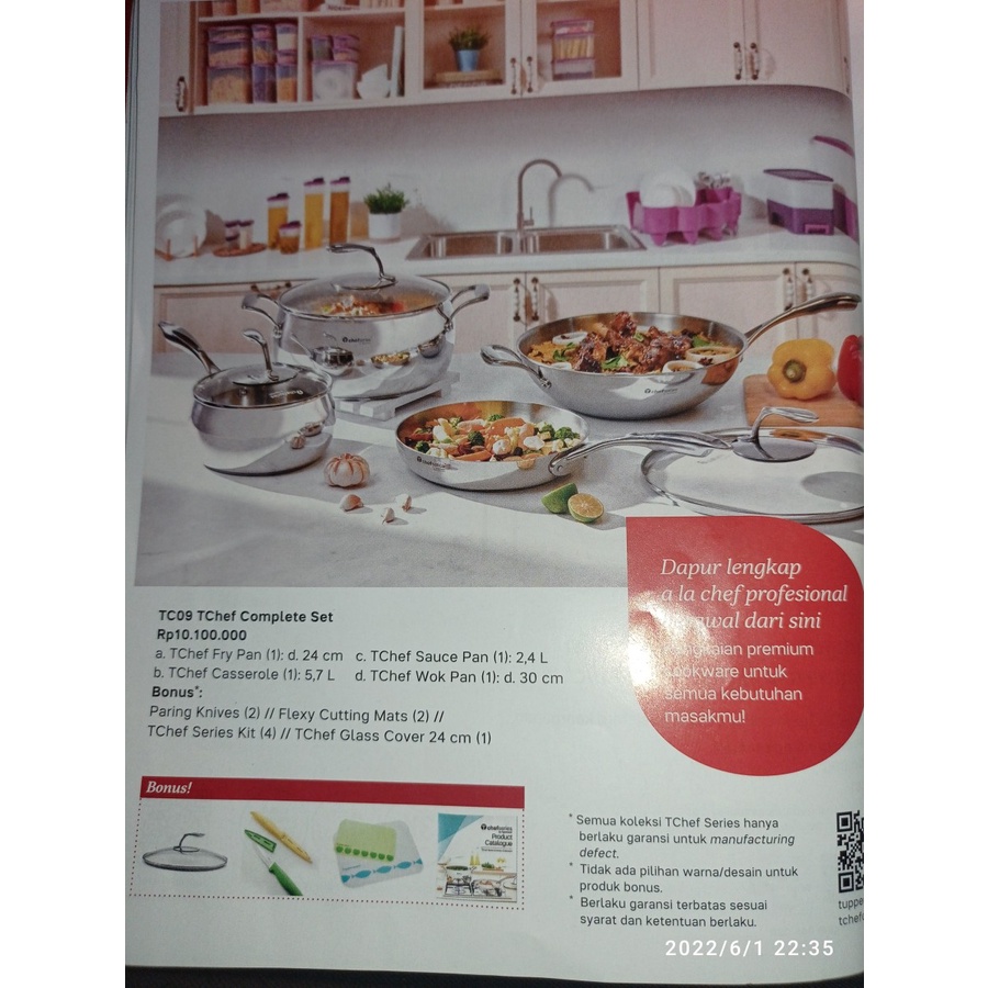 Jual TUPPERWARE TCHEF COMPLETE SET - COOKWARE COMPLETE SET | Shopee ...
