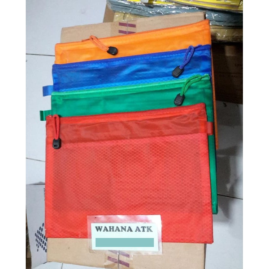 Jual Map resleting / Pocket file / zipper pocket sekat jala 9001 ...