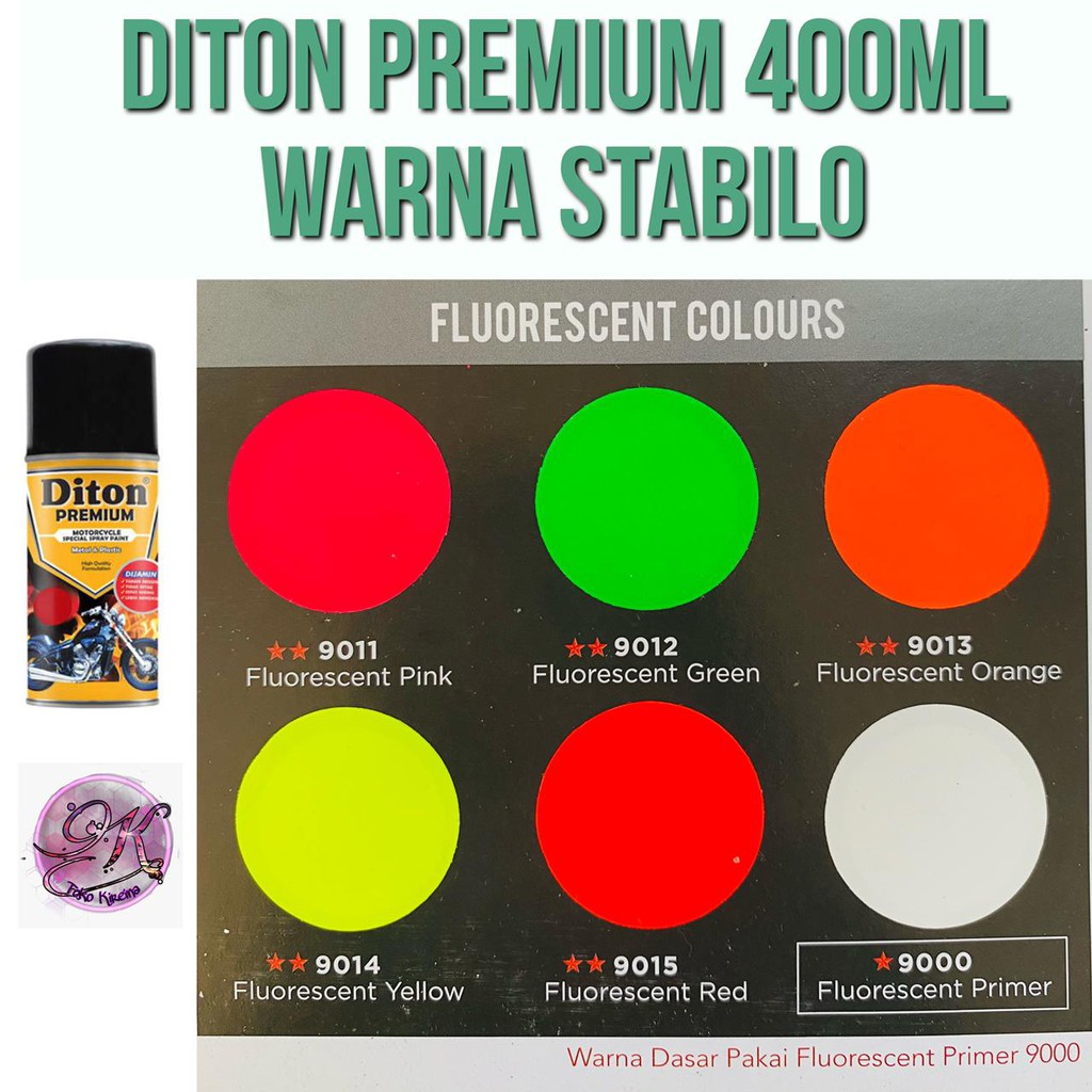 Jual Cat Semprot Diton Premium isi 400ml Warna Stabilo 9011 9012 9013 ...