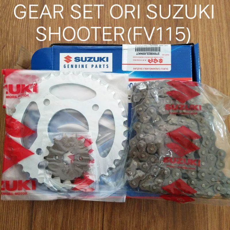 Jual GEARSET SHOOTER FV115 GIRSET ORIGINAL SUZUKI ASLI SGP | Shopee ...