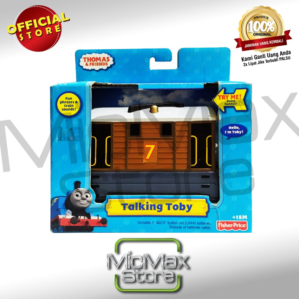 Jual Thomas & Friends Talking Toby with Fun Phrases and Train Sounds ...