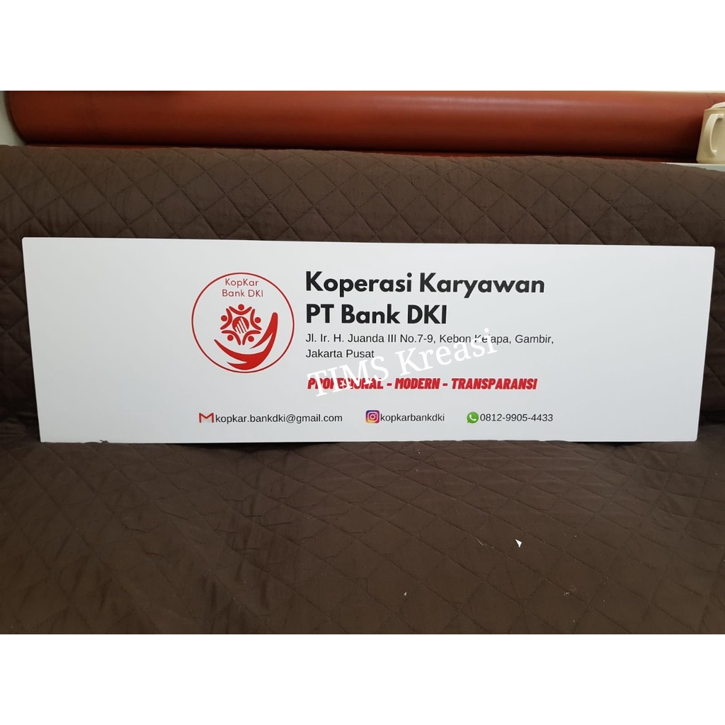 Jual Plang Akrilik | Papan Nama Perusahaan | Papan Akrilik | Papan Nama ...