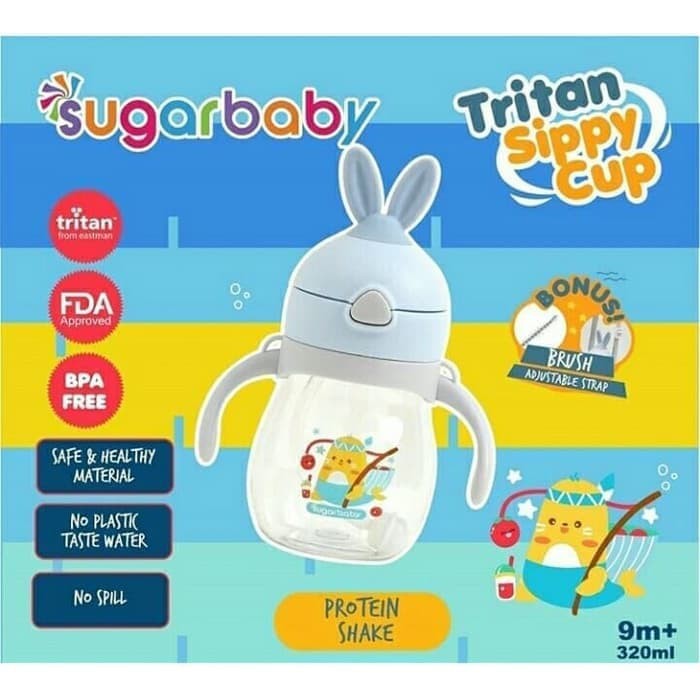 Jual TRITAN Sippy Cup Rabbit Sugar Baby (270/320 ml,9m+) | Shopee Indonesia