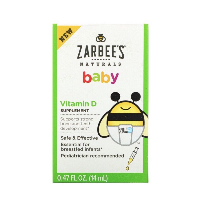 Jual Zarbees Baby Vitamin D3 400iu Vitamin D 14ml | Shopee Indonesia