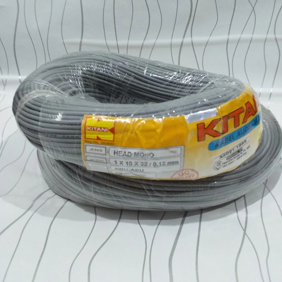 Jual Kabel Cable Head Abserm Mono Abu 1x10x32/ 0.12mm/Harga Meteran ...