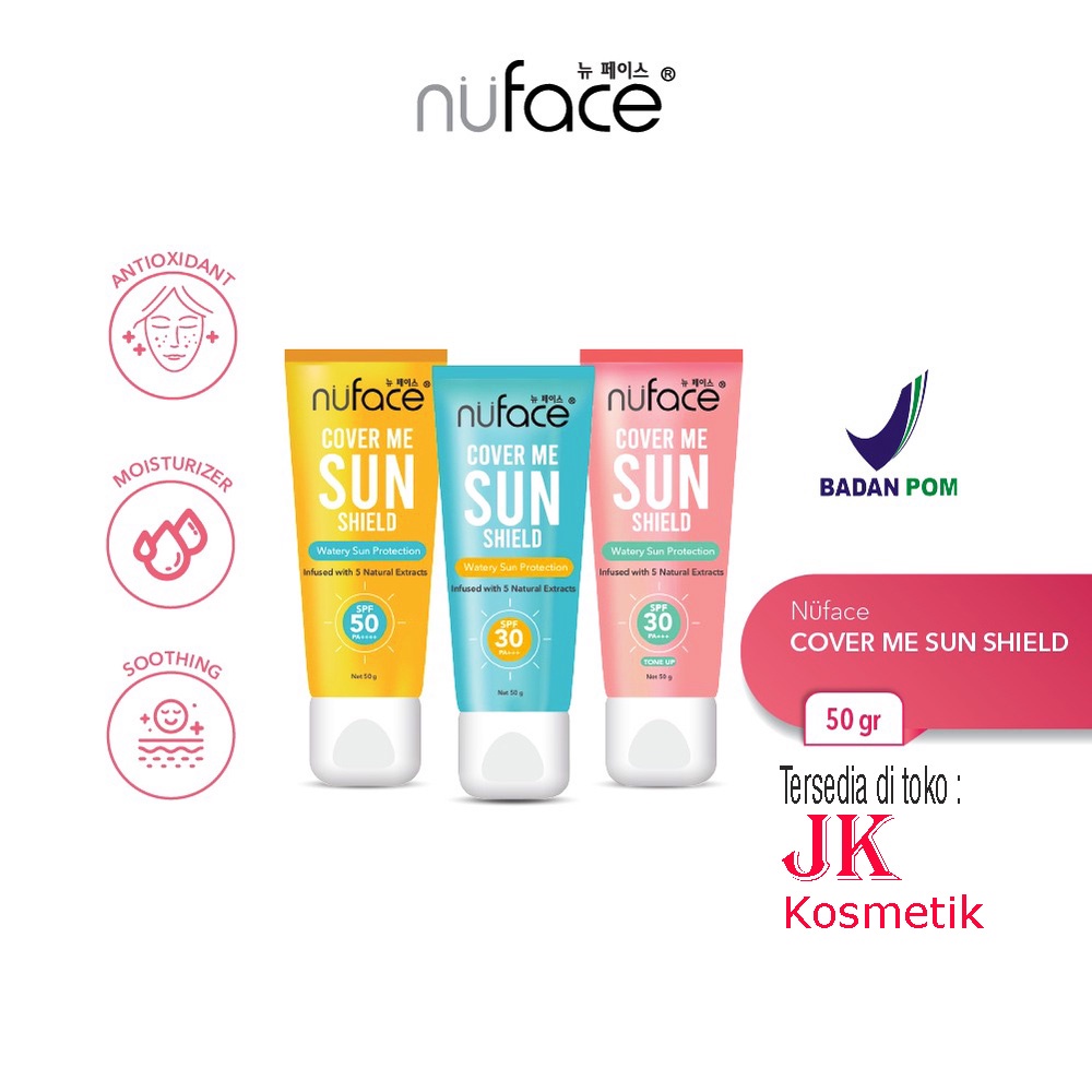 Jual Nu Face Cover Me Sun Shield - NuFace Sunscreen 50gr | Shopee Indonesia