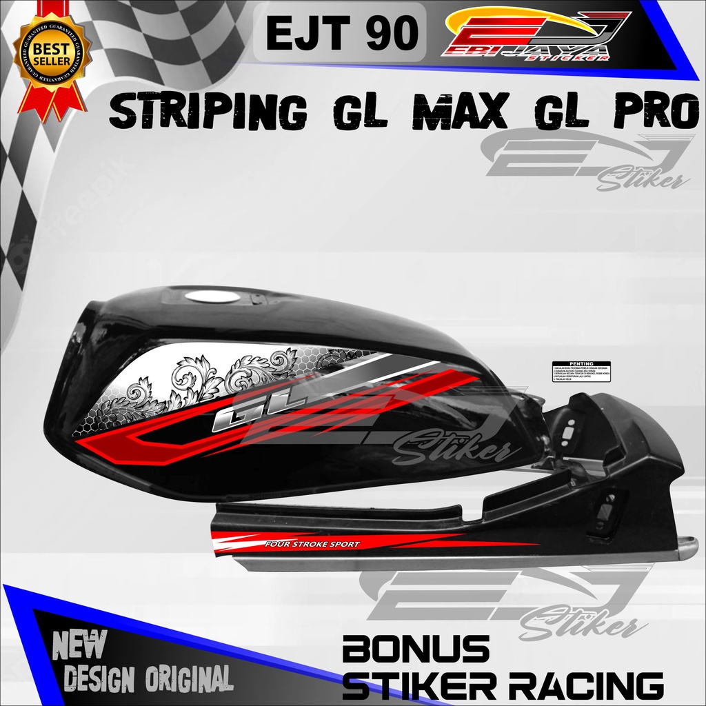 Jual STRIPING STICKER VARIASI GL PRO / STIKER STRIPING GL MAX / STIKER ...