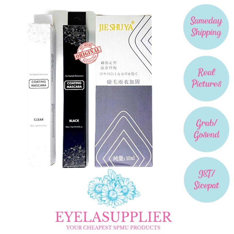 Jual SKY Coating Mascara Clear and Black for Eyelash Extension 10ml ...