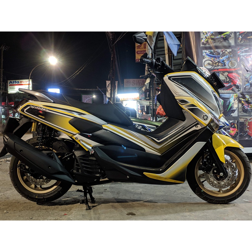 Jual Stiker Nmax Decal Full Body Nmax Premium Yellow Simple Stripe ...
