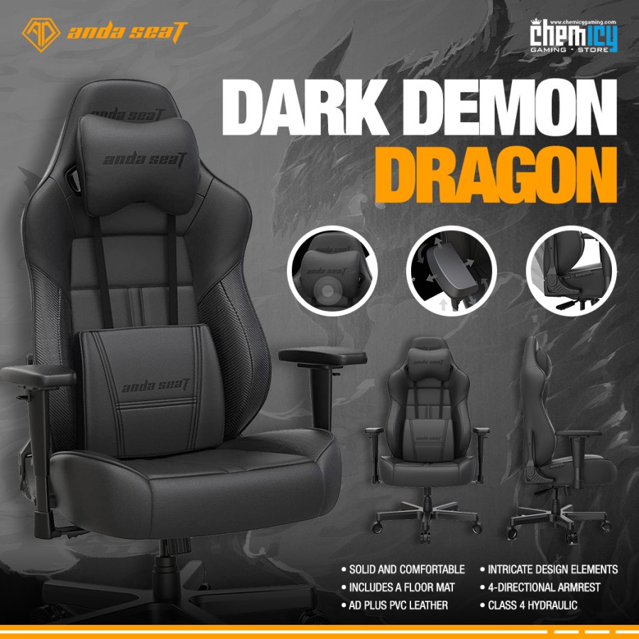Jual AndaSeat Dark Demon Dragon Series Gaming Chair | Shopee Indonesia