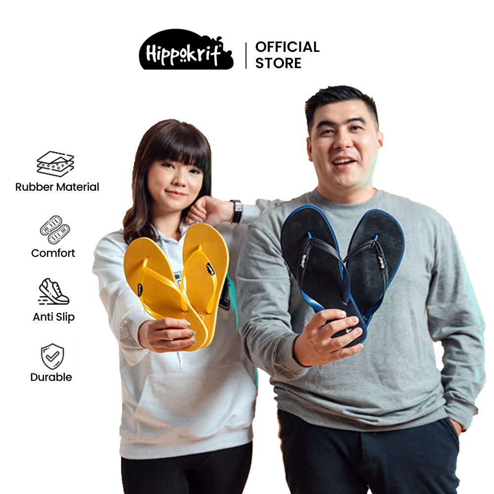 Jual Hippokrit Sandal Pantai Flipper Unisex Anti Slip | Shopee Indonesia