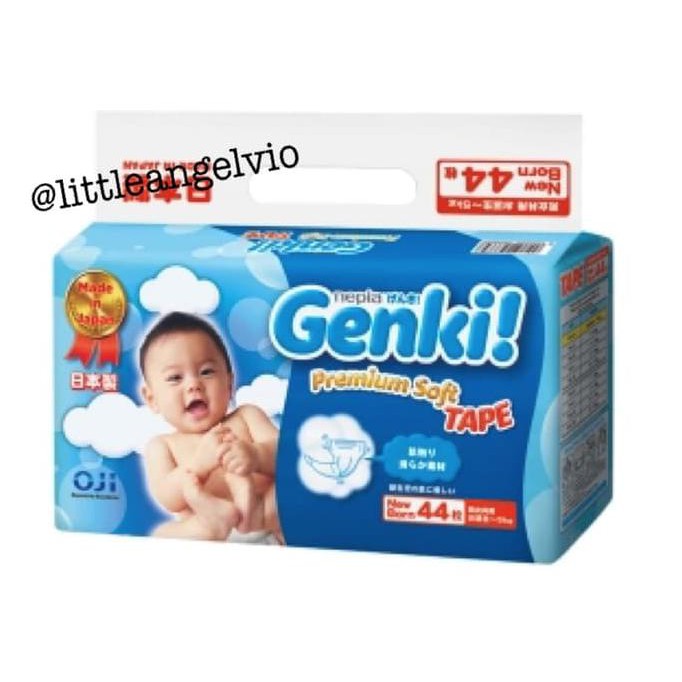 Jual Nepia Genki NB newborn Tape 44 pampers diapers | Shopee Indonesia
