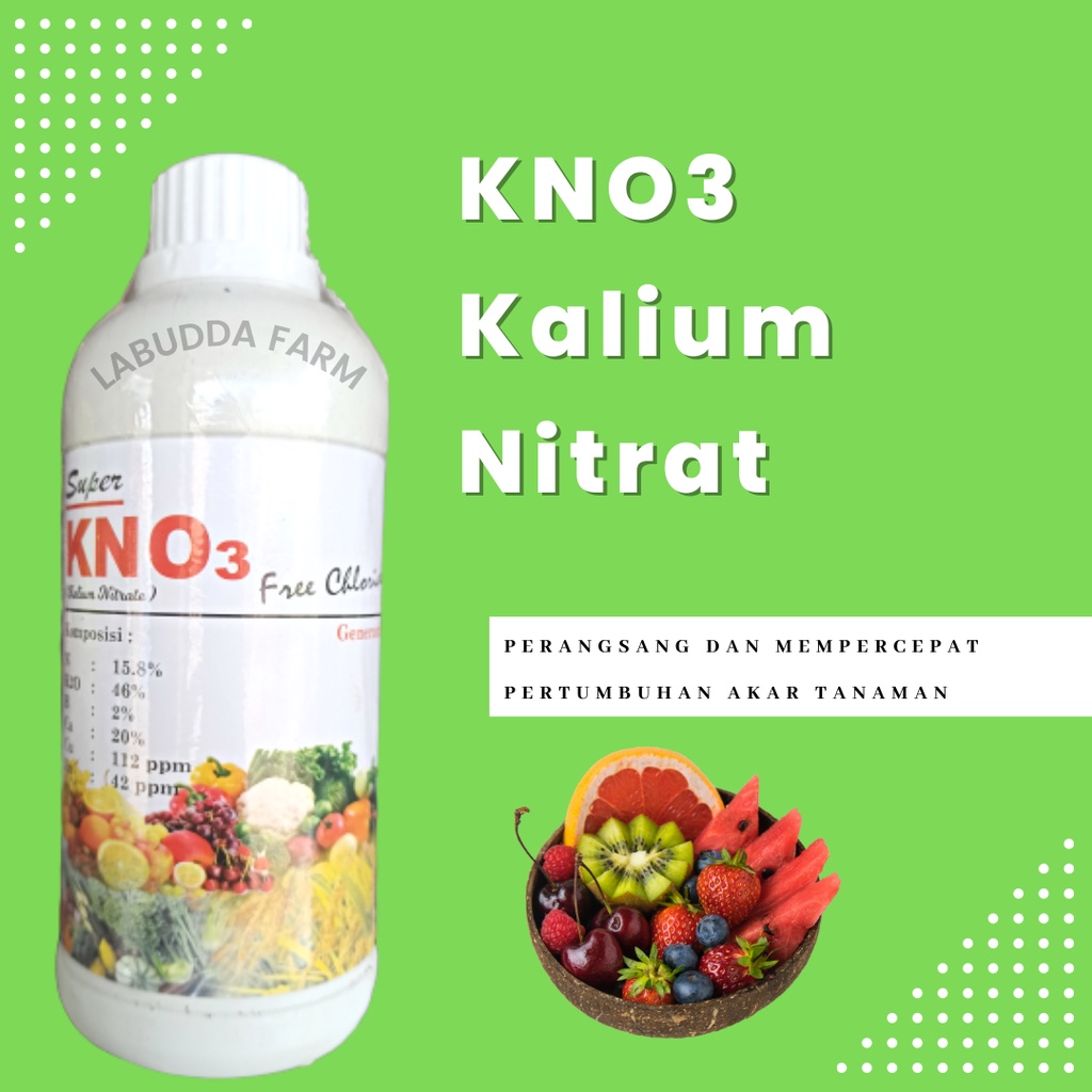 Jual KNO3 Kalium Nitrat Kalium Cair Kno3 Super Kno3 Pupuk Cair Buah ...